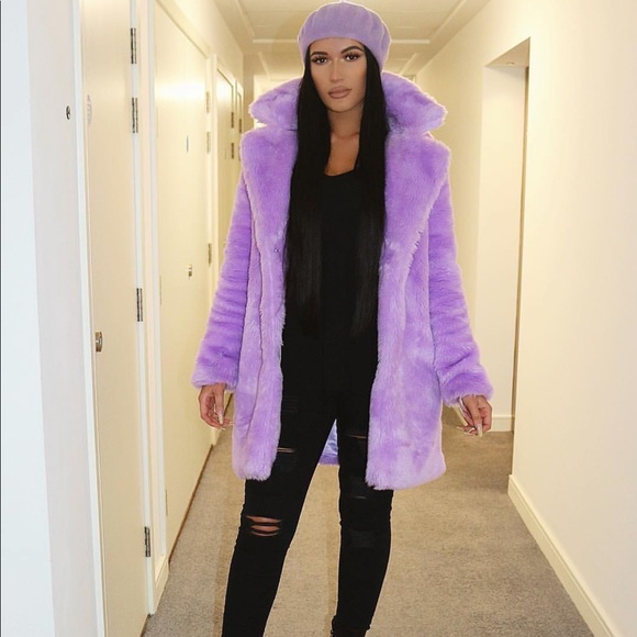 Jackets & Coats | Lyla Lilac Vegan Faux Fur Coat | Poshmark